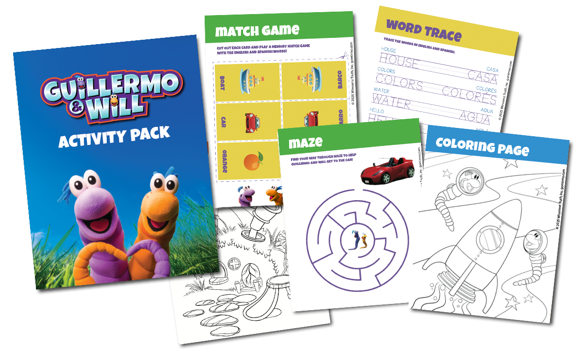 Guillermo and Will – Activity Pack Pack - Minno Kids